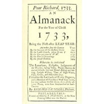 Poor Richard, 1733 an Almanack: For the Year of Christ 1733 (Paperback ...