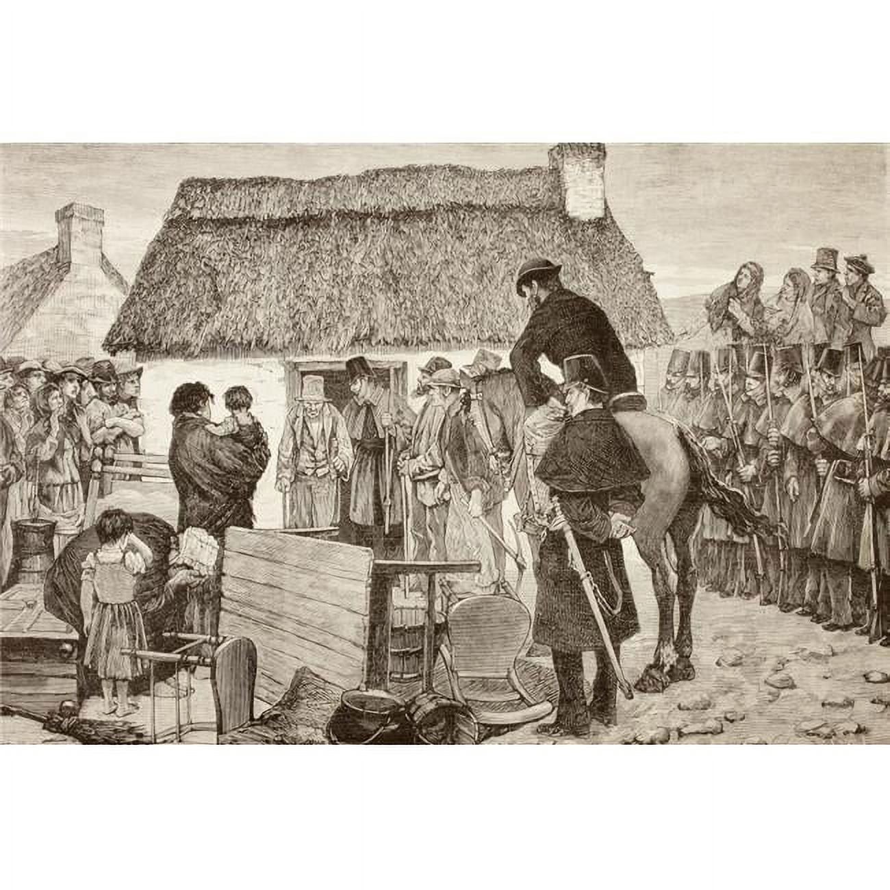 Poor Tennants Being Evicted From Their Home During the Irish National ...