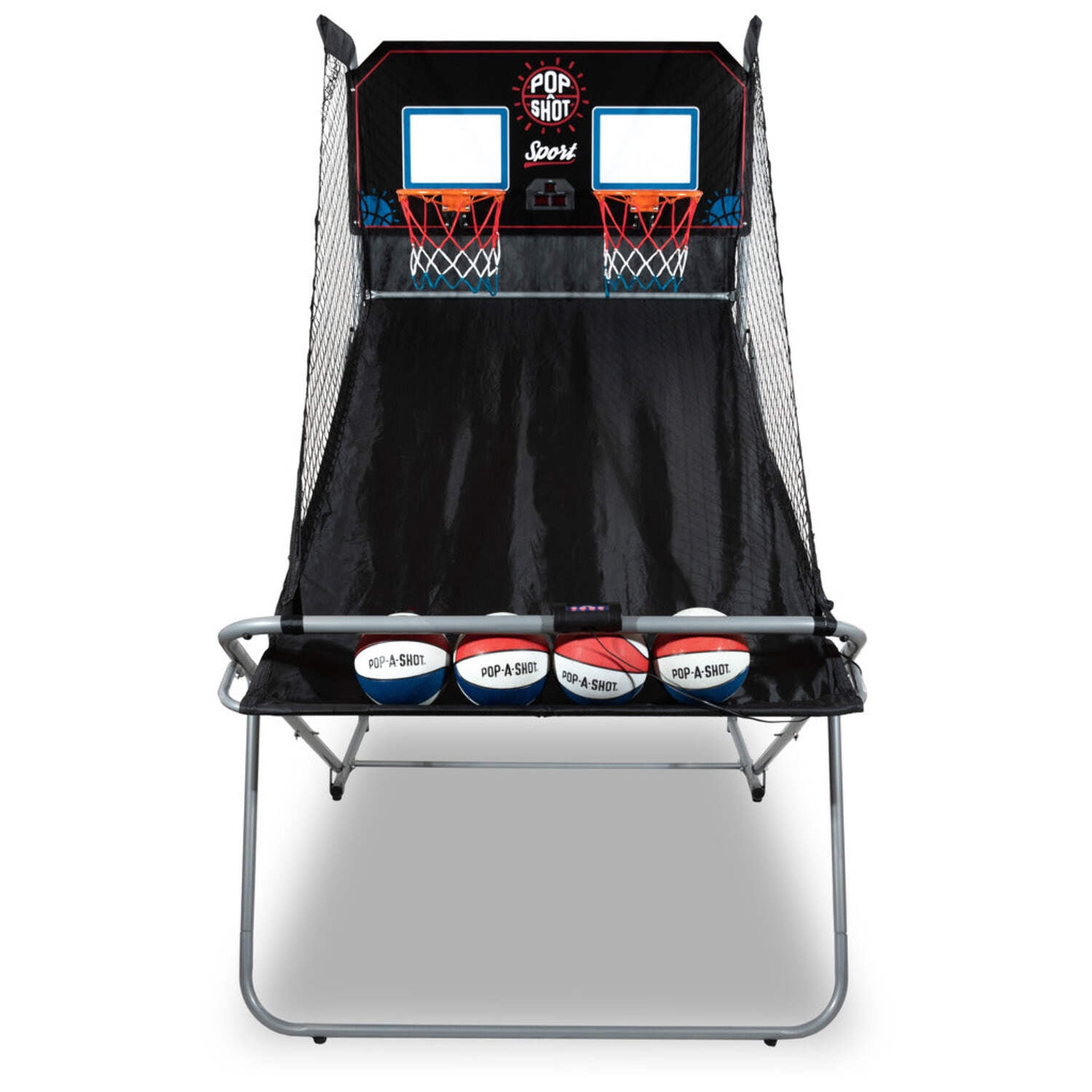 Pop-A-Shot Dual Shot Sport 81in Foldable Indoor Basketball Game with ...