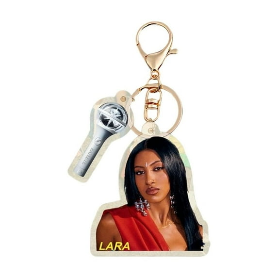 Pop Acrylic Keychain Singer Microphone Figure, KATSEYE Group Keychain ...