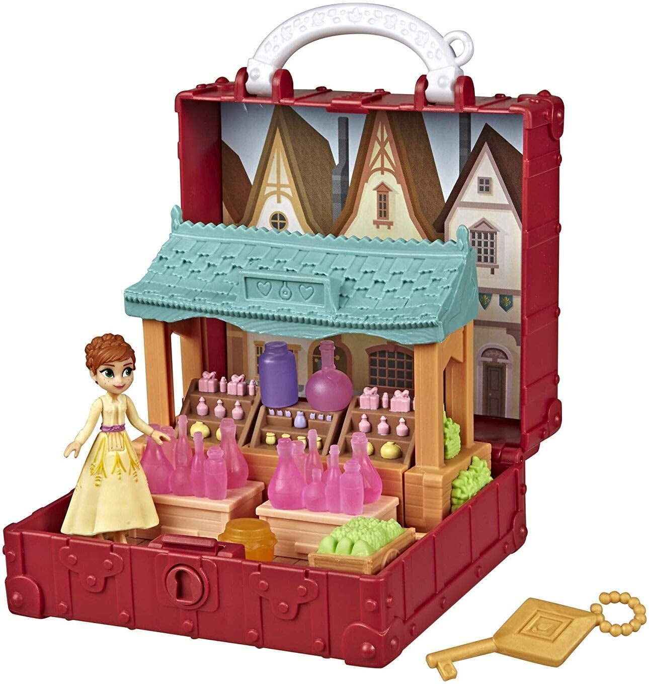 Pop Adventures Village Set Pop-Up Playset with Handle, Including Anna ...