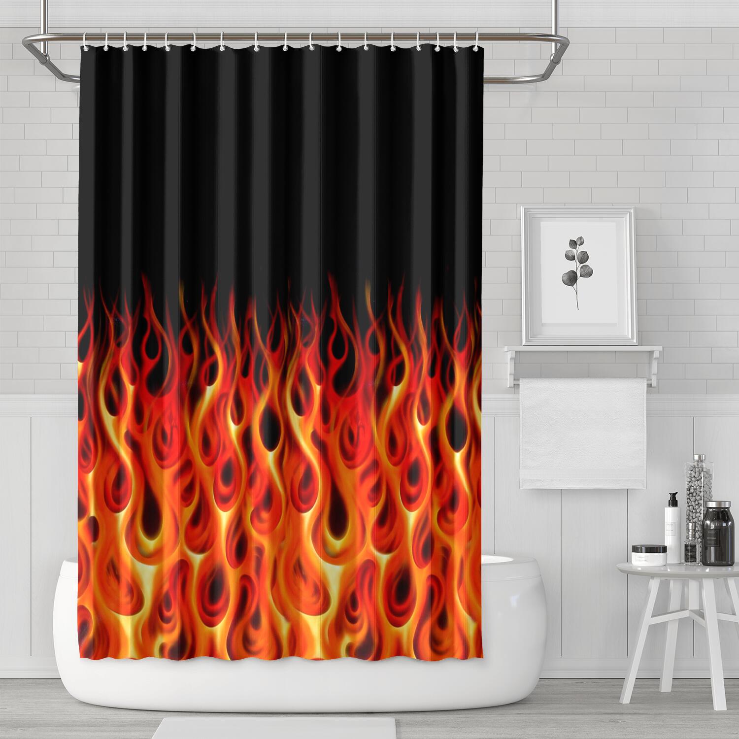Pop Art Colorful Shower Curtain 72x72 Inch Modern Waterproof Bath Drape ...