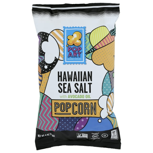 Pop Art® Hawaiian Sea Salt With Avocado Oil Gourmet Popcorn 4 Ounce ...