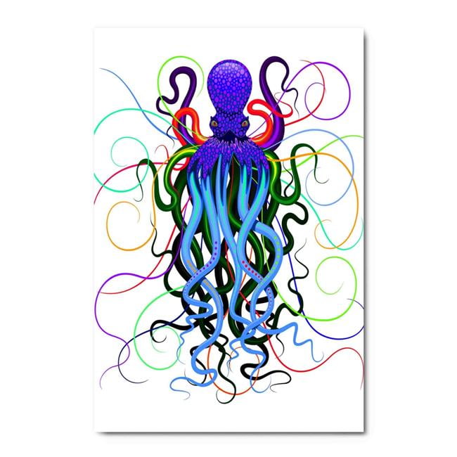 Pop Art Octopus Acrylic Glass Art - Walmart.com