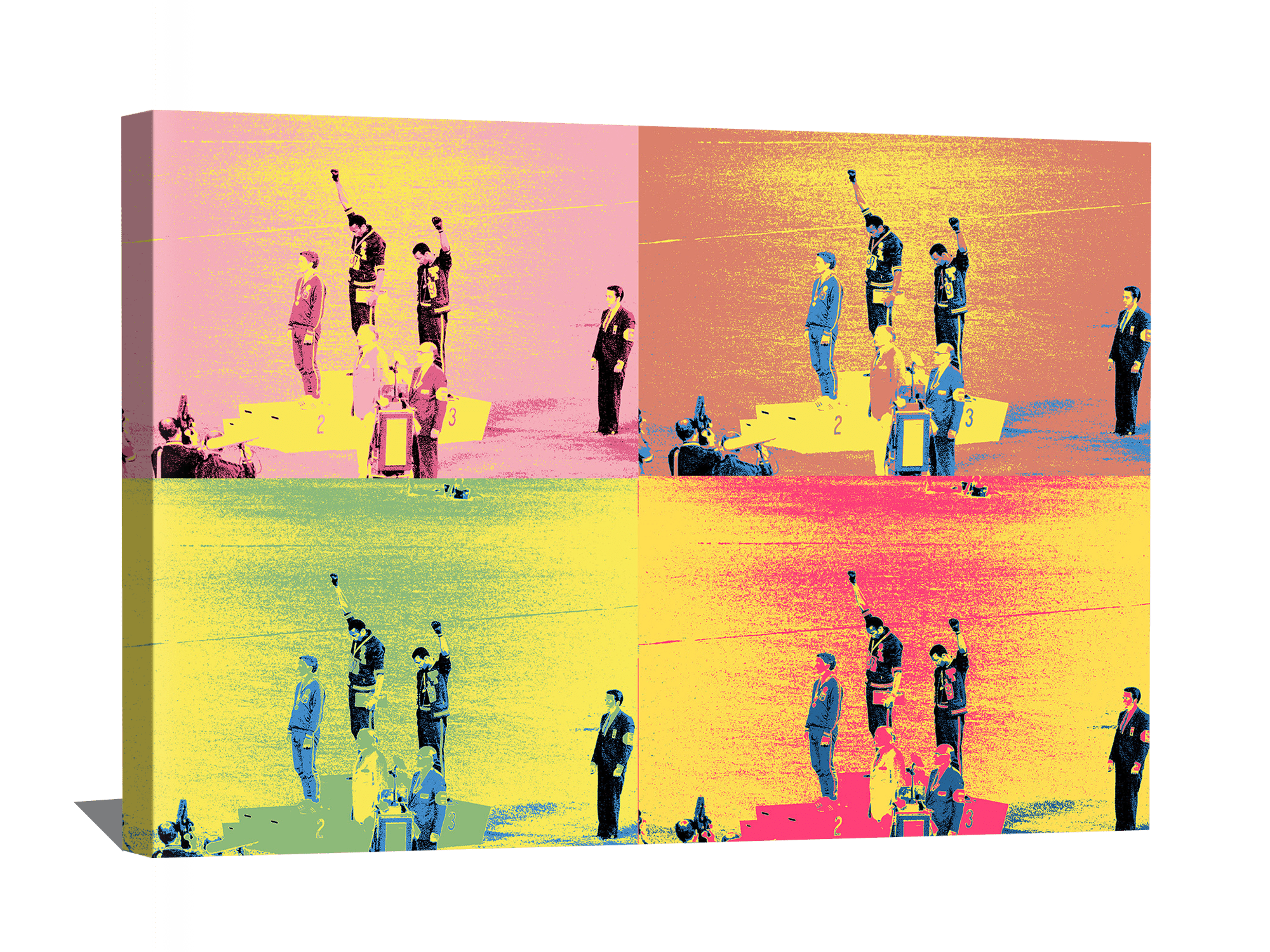 Pop Art Olympic Victory Stand Protest Canvas Wall Art Civil Rights ...
