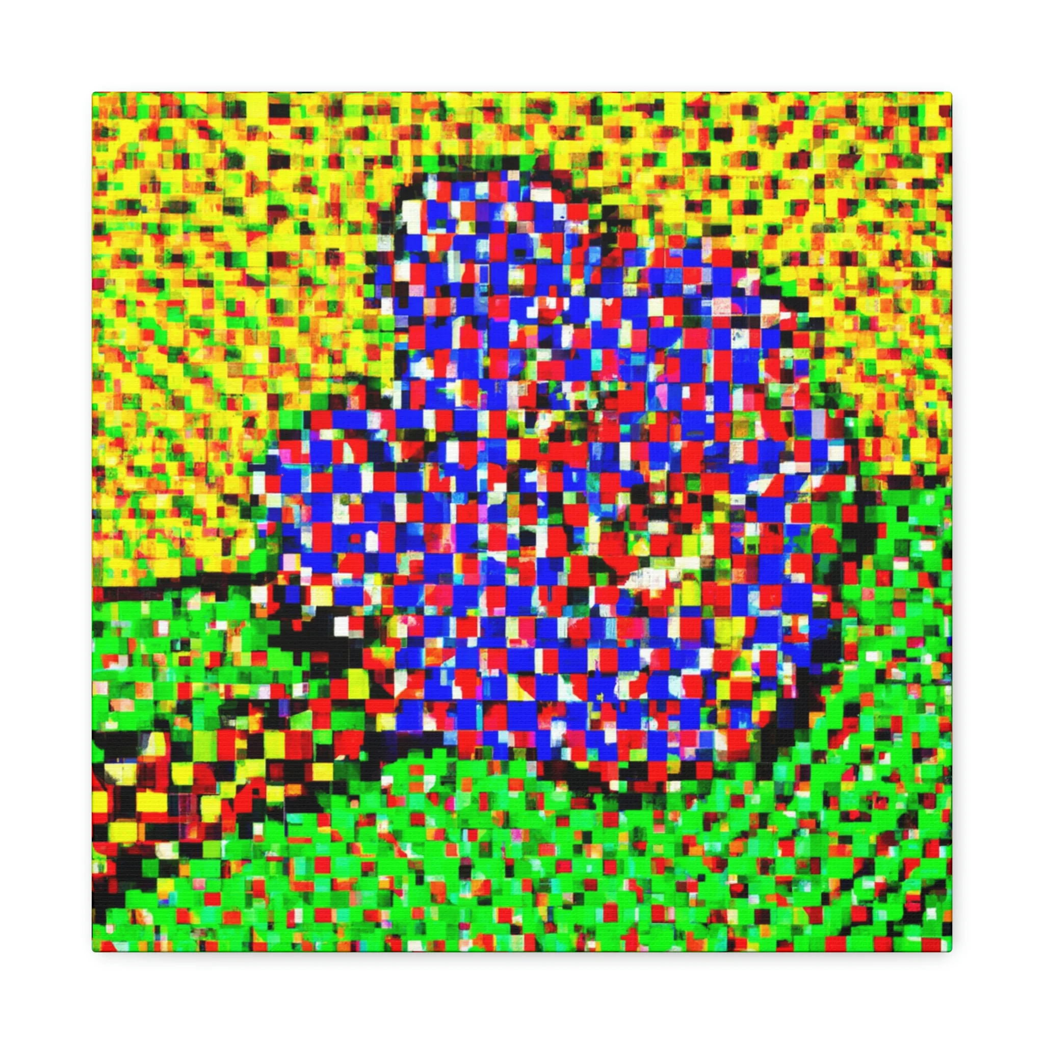 Pop Art Pointillism. - Canvas - Walmart.com