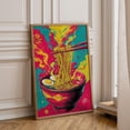 Pop Art Ramen Colourful Noodle Retro Food Japanese Kitchen Bold Modern ...