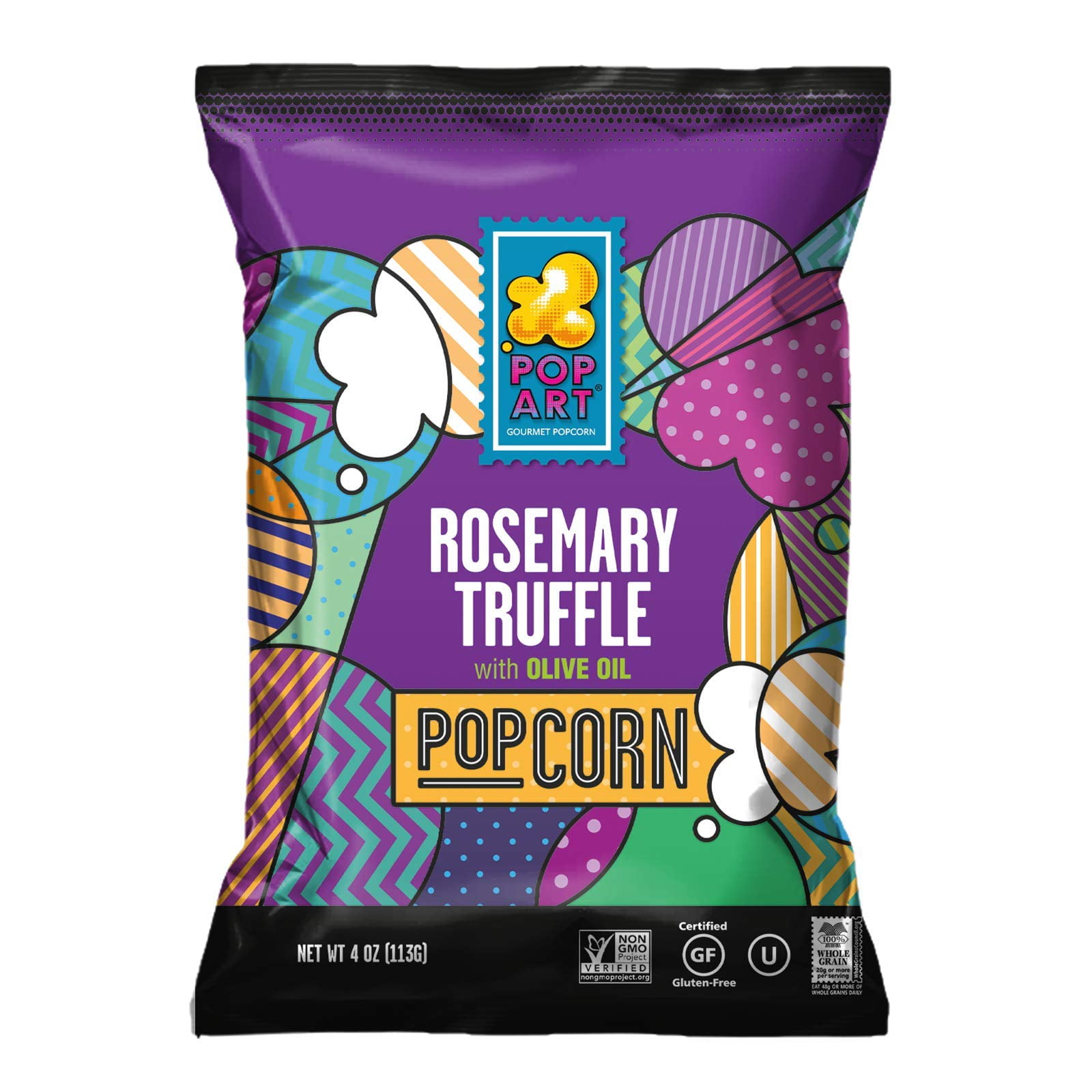 Pop Art Snacks Gourmet BDF6 Popcorn - Rosemary Truffle with Olive Oil ...