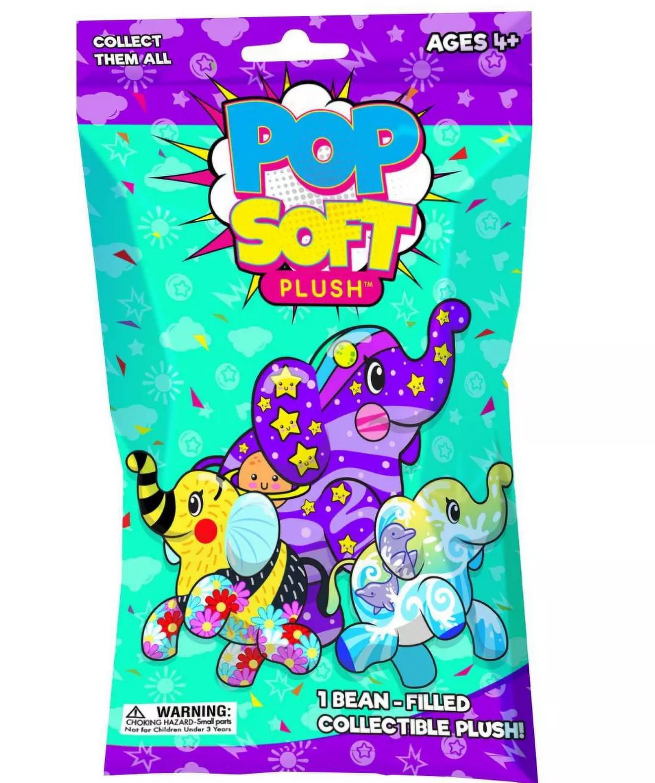 Pop Art Soft Mystery Mini Elephants Plush - Walmart.com