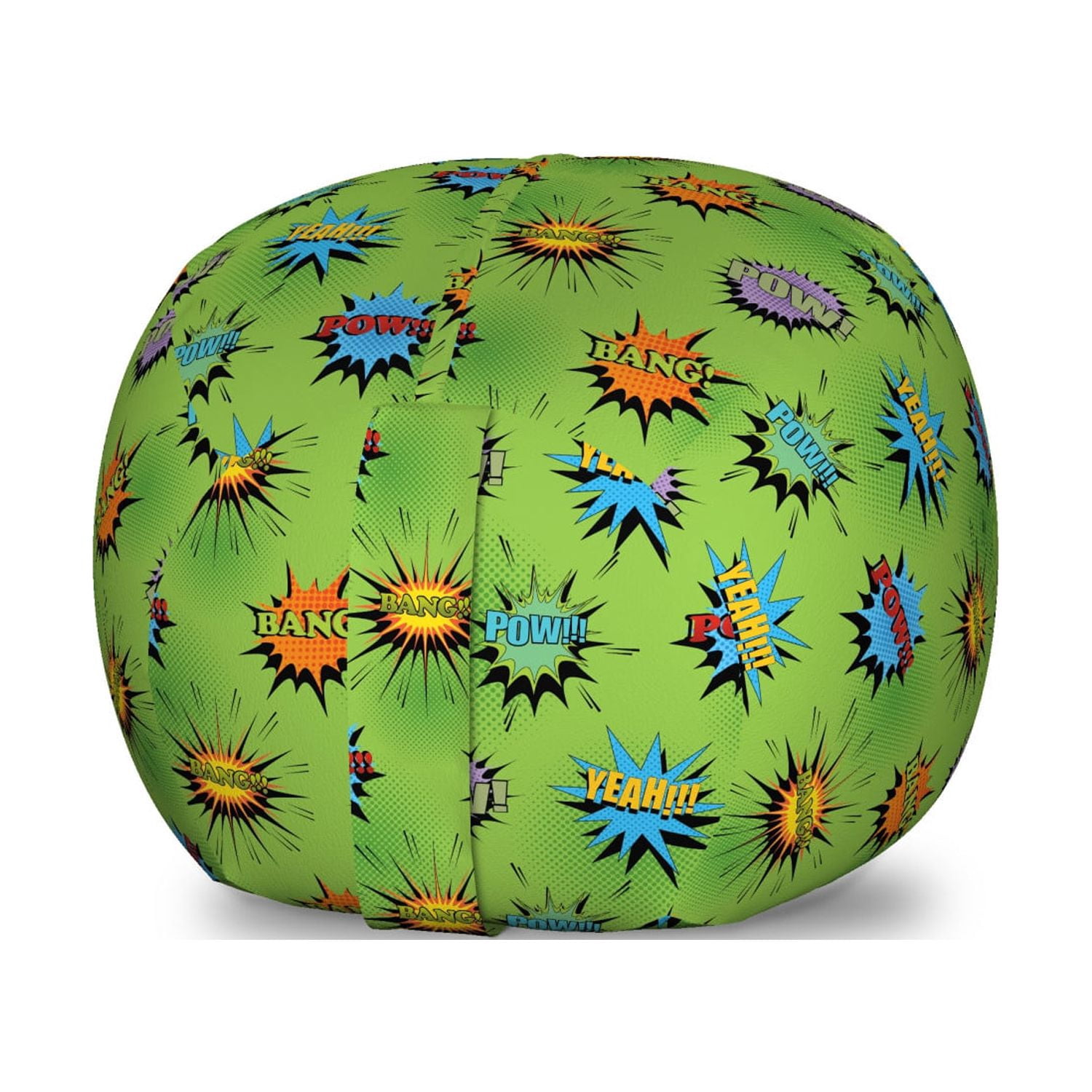 Pop Art Storage Toy Bag Chair, Comics Style Pow Bang Yeah Wordings Sci ...
