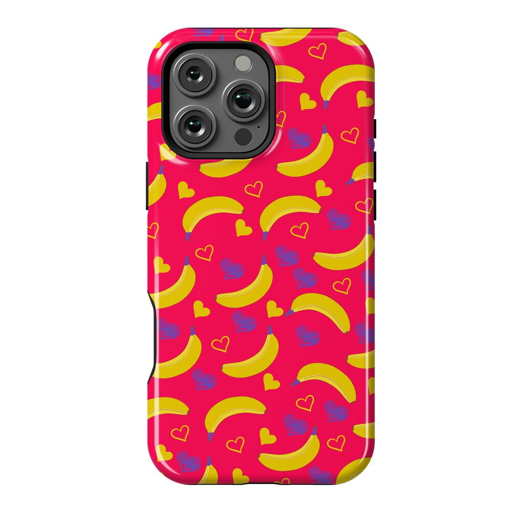 Pop Art Style Bananas Fruit Art Phone Case for iPhone 11 12 13 14 15 16 ...