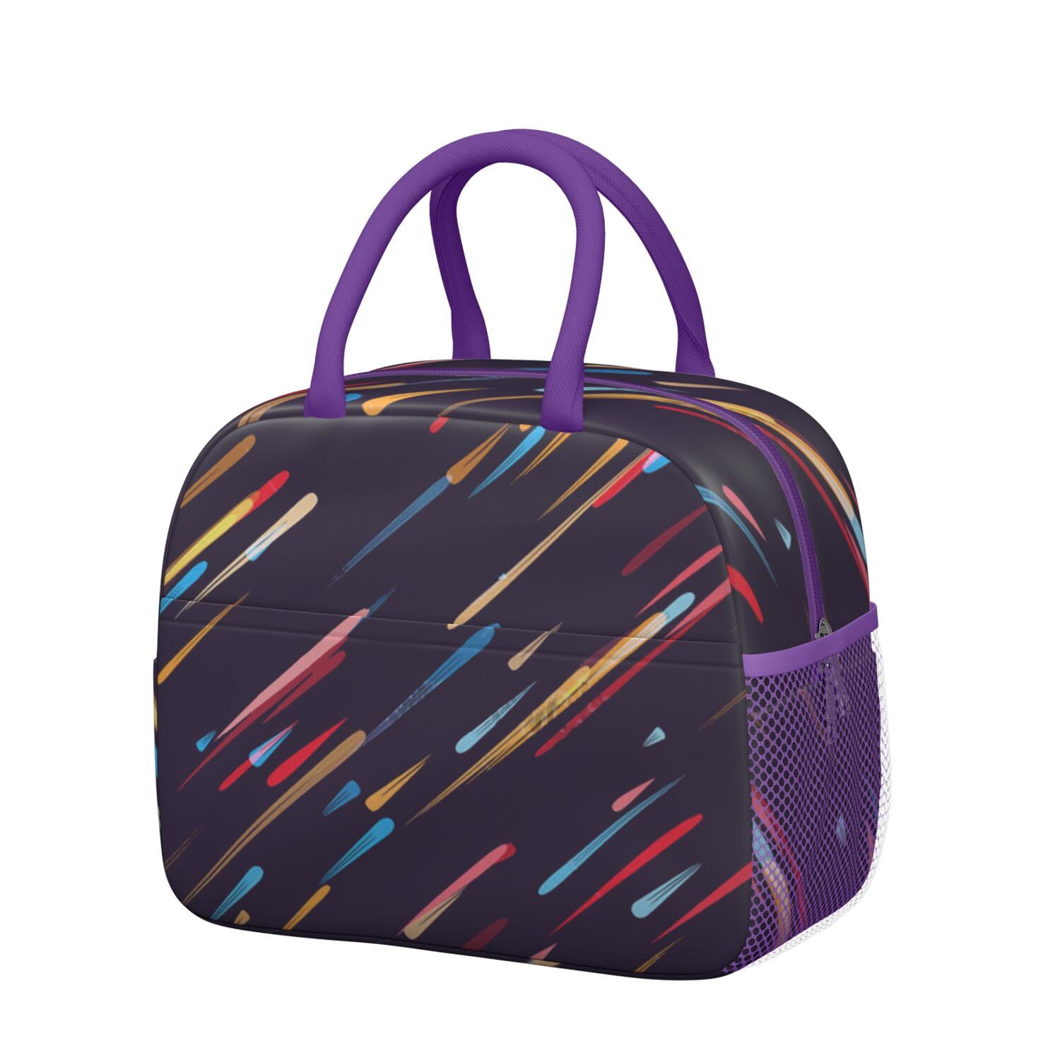 Pop Art Style Insulated Lunch Bag Reusable Thermal Cooler Tote with ...