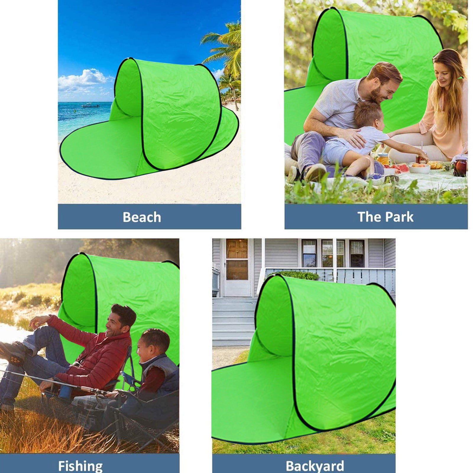 Pop Up Beach Tent, Portable Outdoor Shade,Pop Up Beach Shade Tent ...