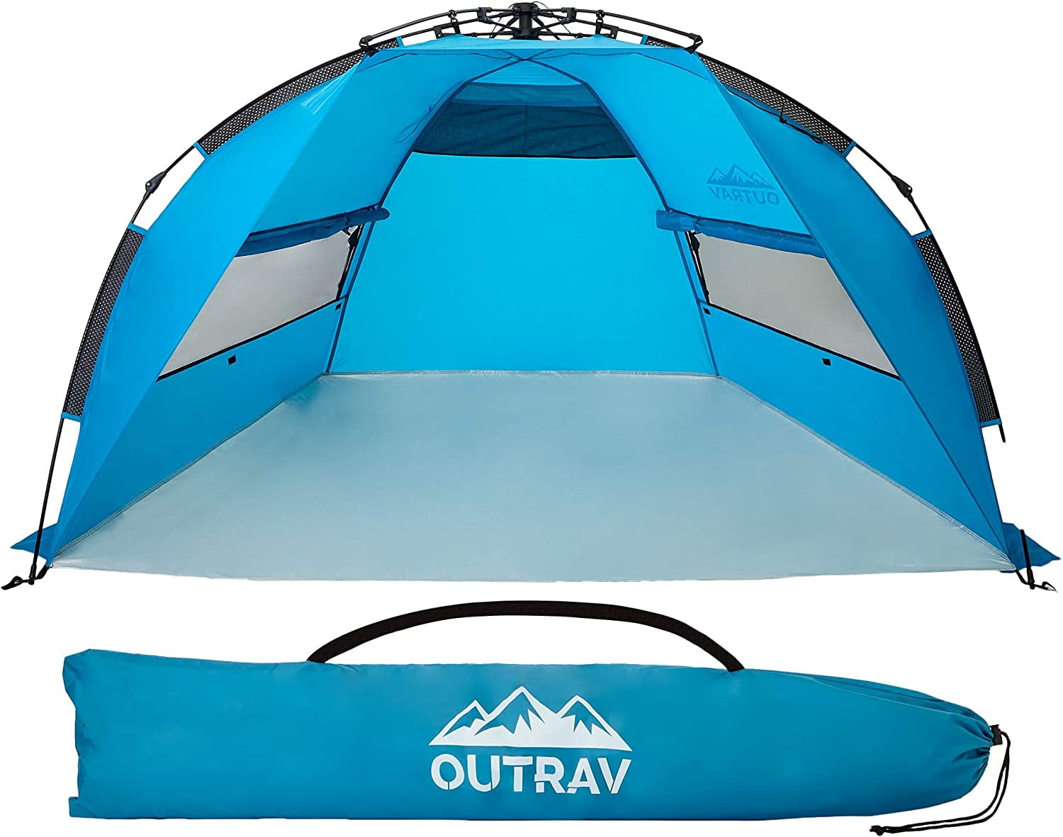 Pop Up Beach Tent – Quick and Easy Set Up, Family Size, Portable Sun and Water Shelter and Shade ...