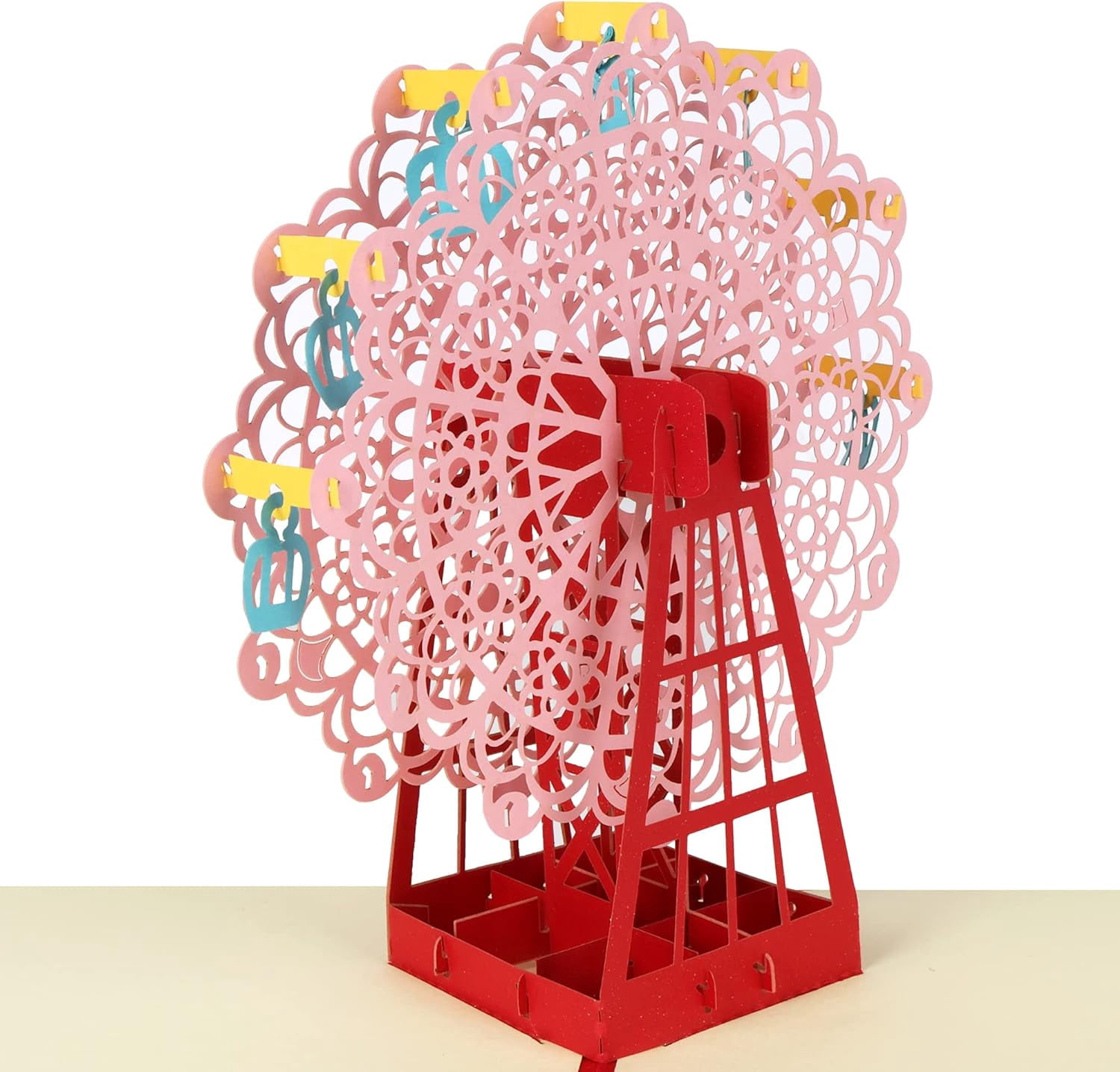Pop Up Birthday Cards,3D Ferris Wheel Greeting Cards,3D Paper Cards,For ...