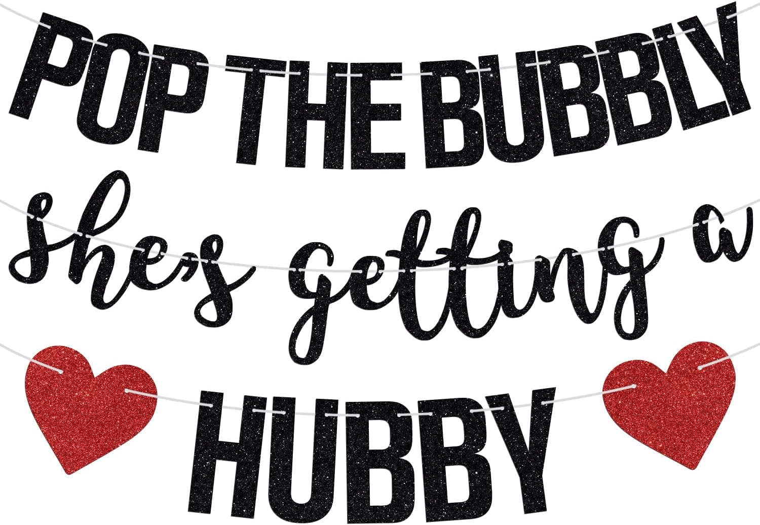 Pop The Bubbly She's Getting a Hubby Banner - Bachelorette Bridal ...