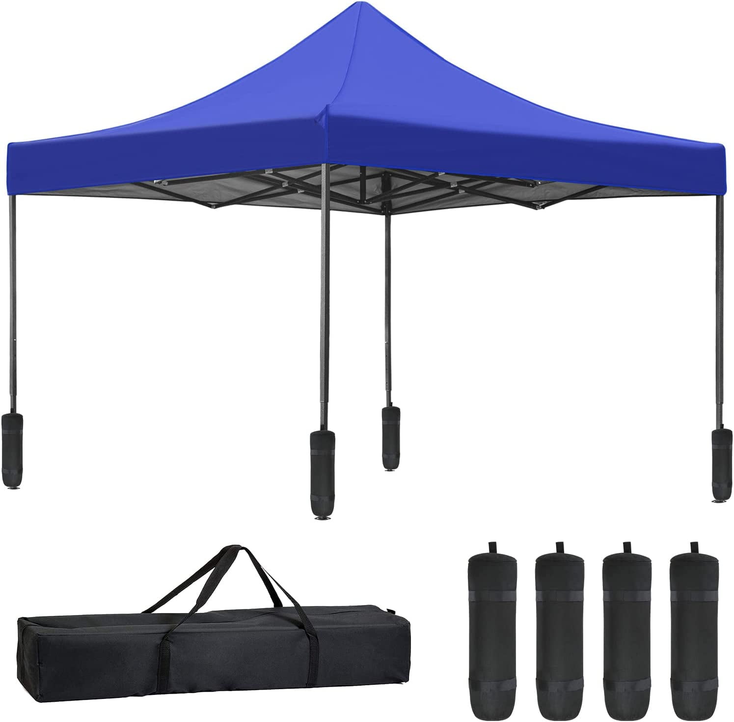 Pop Up Canopy 10x10, White Instant Outdoor Tent with Anti-UV Fabric ...