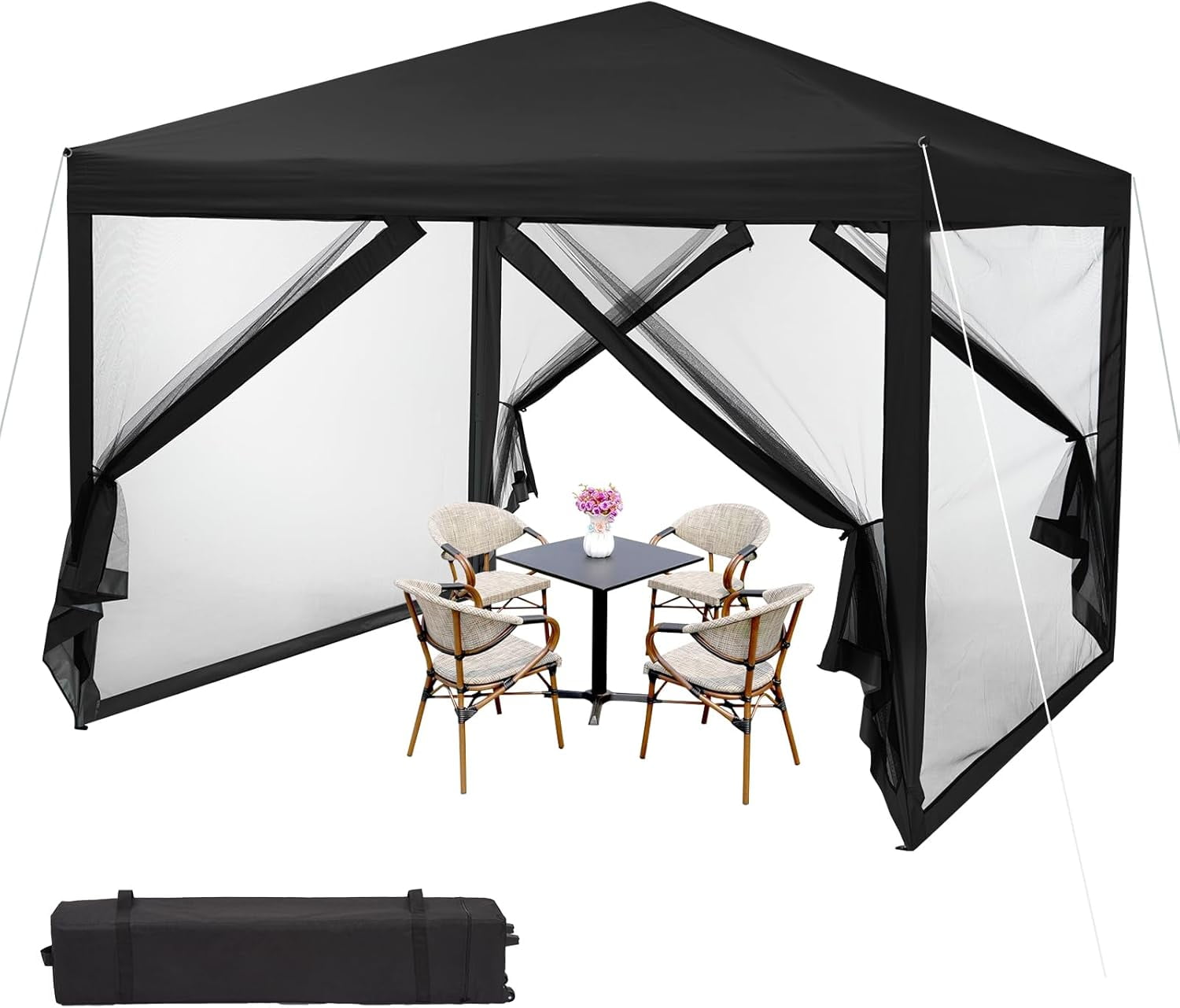 Pop Up Canopy,10x10ft 1-Person Setup Pop Up Canopy Tent,Portable ...