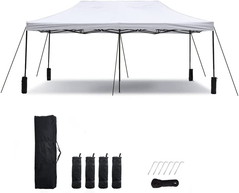 Pop Up Canopy Tent, 10x20 Commercial Instant Shelter Tent, Portable ...