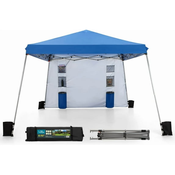 Pop Up Canopy Tent,12x12 ft Footprint and 9x9 ft at top Canopies with 1 ...