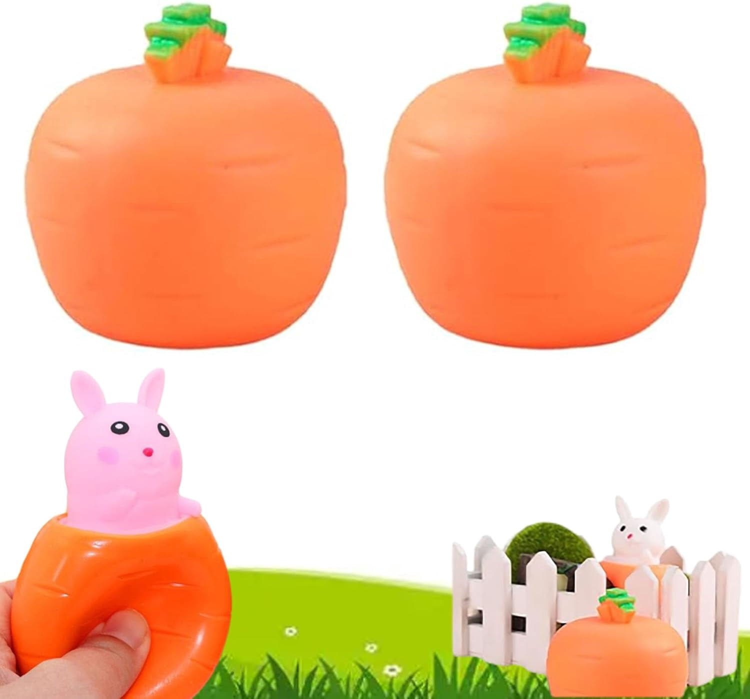 Pop Up Carrot Bunny, 2025 New Pop Up Bunny Toy, Easter Carrot Rabbit ...