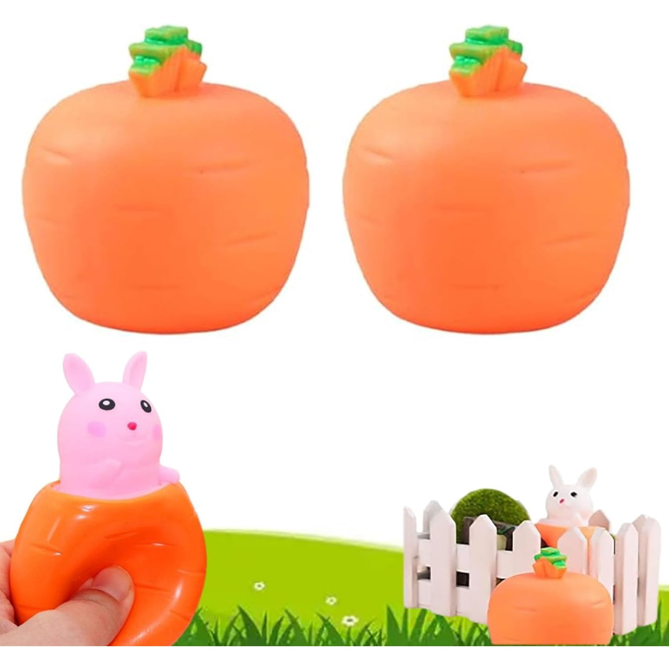 Pop Up Carrot Bunny, 2025 New Pop Up Bunny Toy, Easter Carrot Rabbit ...
