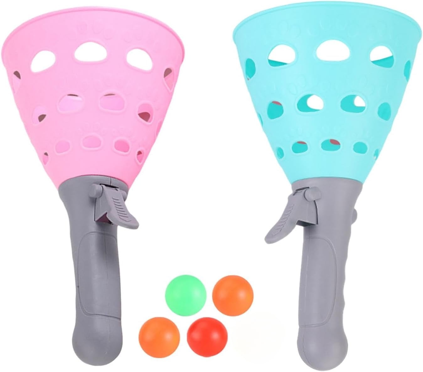 Pop and Catch Ball Game with 4 Balls and 2 Catch Launcher Baskets ...