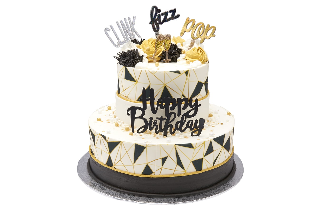 Pop, Clink, Fizz 2 Tier Cake - Walmart.com