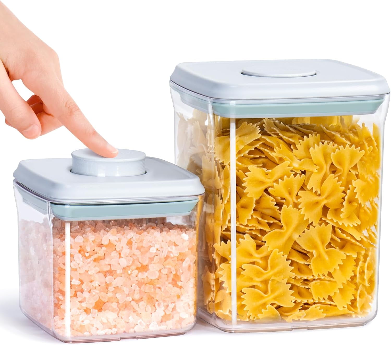 Pop Container Sets, 8-Piece Airtight Food Storage Containers, BPA-Free ...