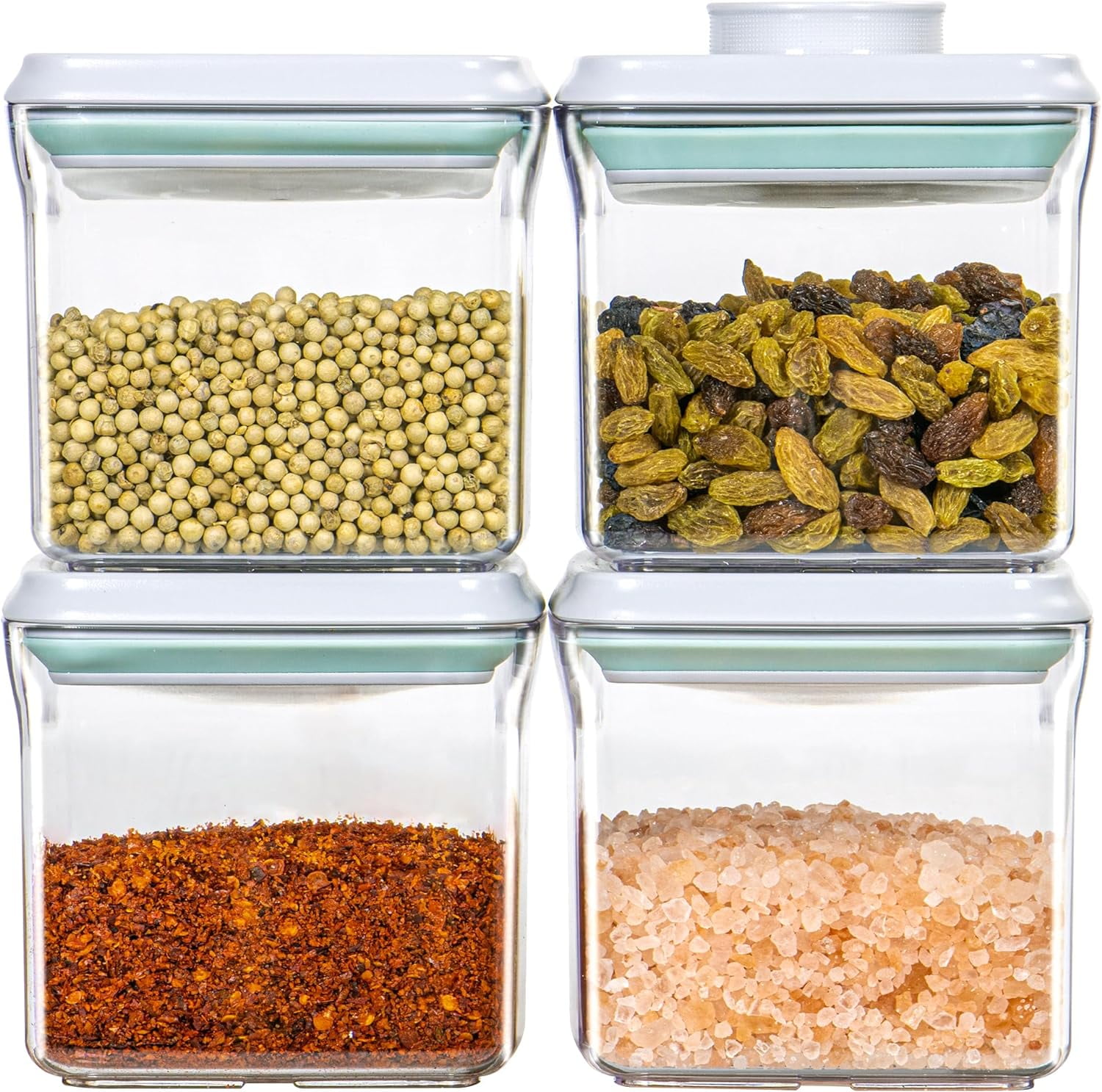 Pop Container Sets, 8-Piece Airtight Food Storage Containers, BPA-Free ...