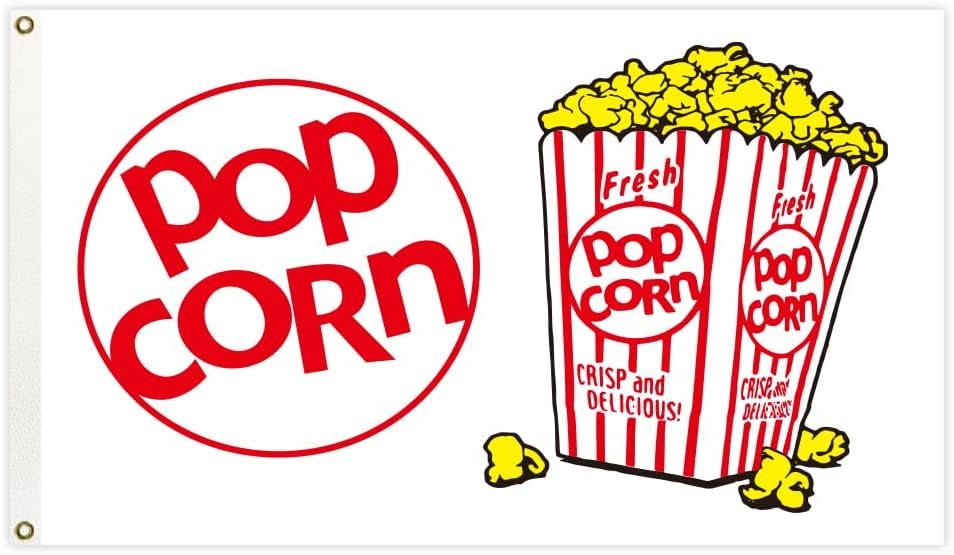 Pop Corn Flag Business Concession Stand Sign Banner Food Tent Snack Bar ...