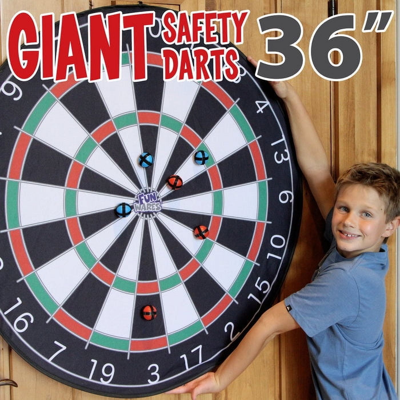 Soft Pop Culture Giant Safety Darts with 36 in. Fabric Dartboard ...