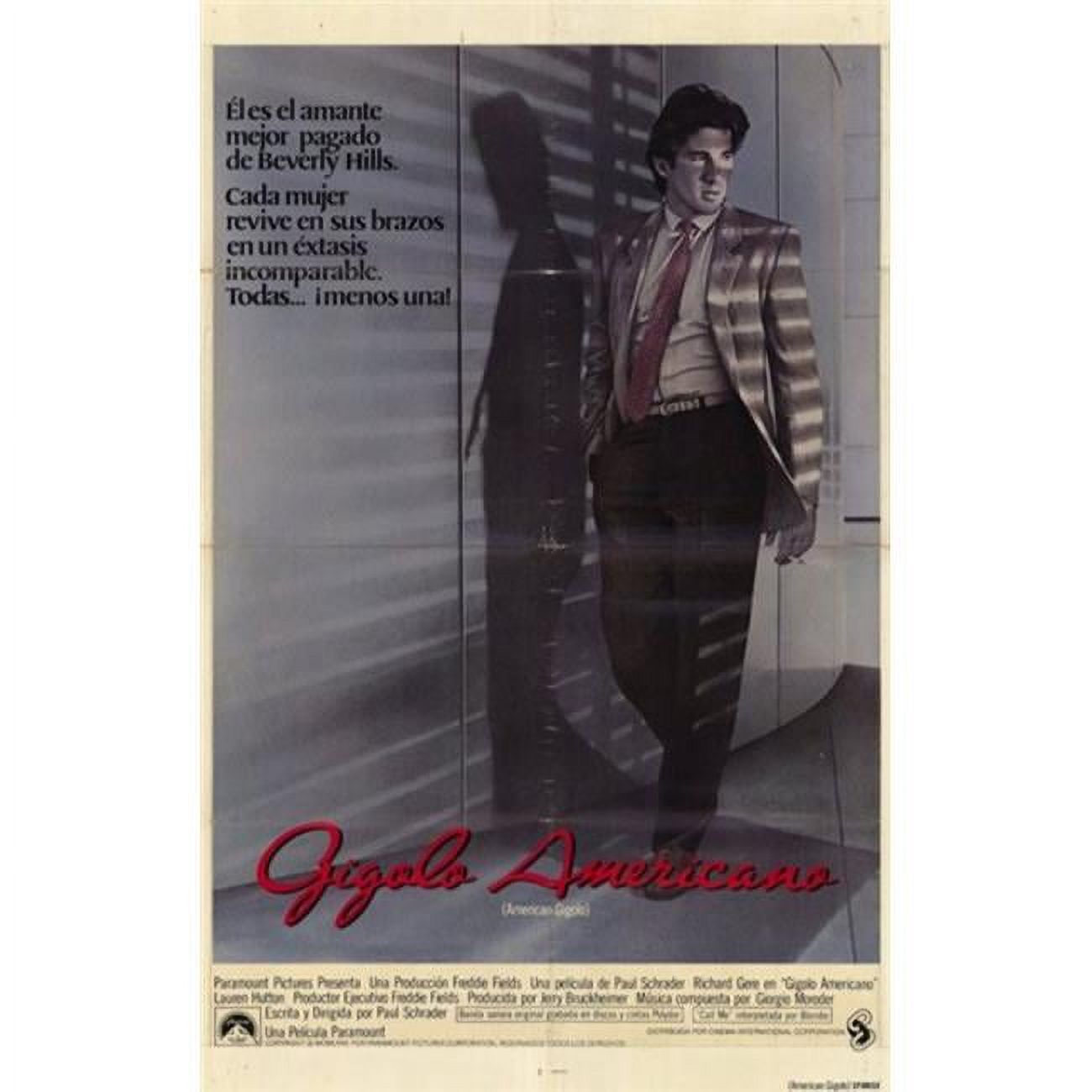 Pop Culture Graphics American Gigolo Movie Poster, 11 x 17 - Walmart.com