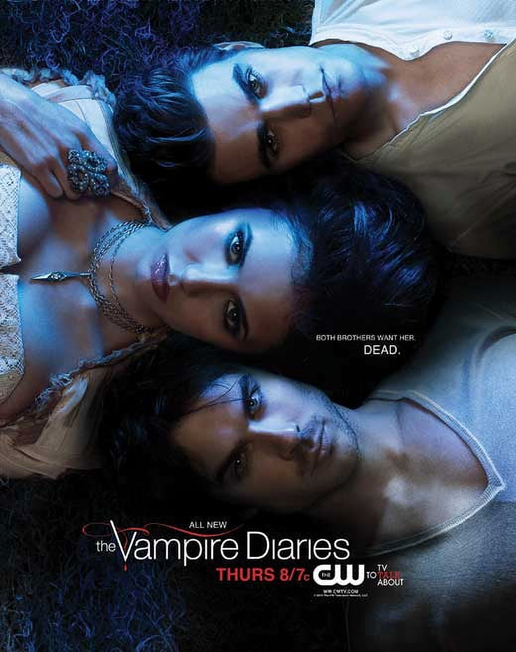 Pop Culture Graphics Artist The Vampire Diaries 11 x 17 Framed Movie ...