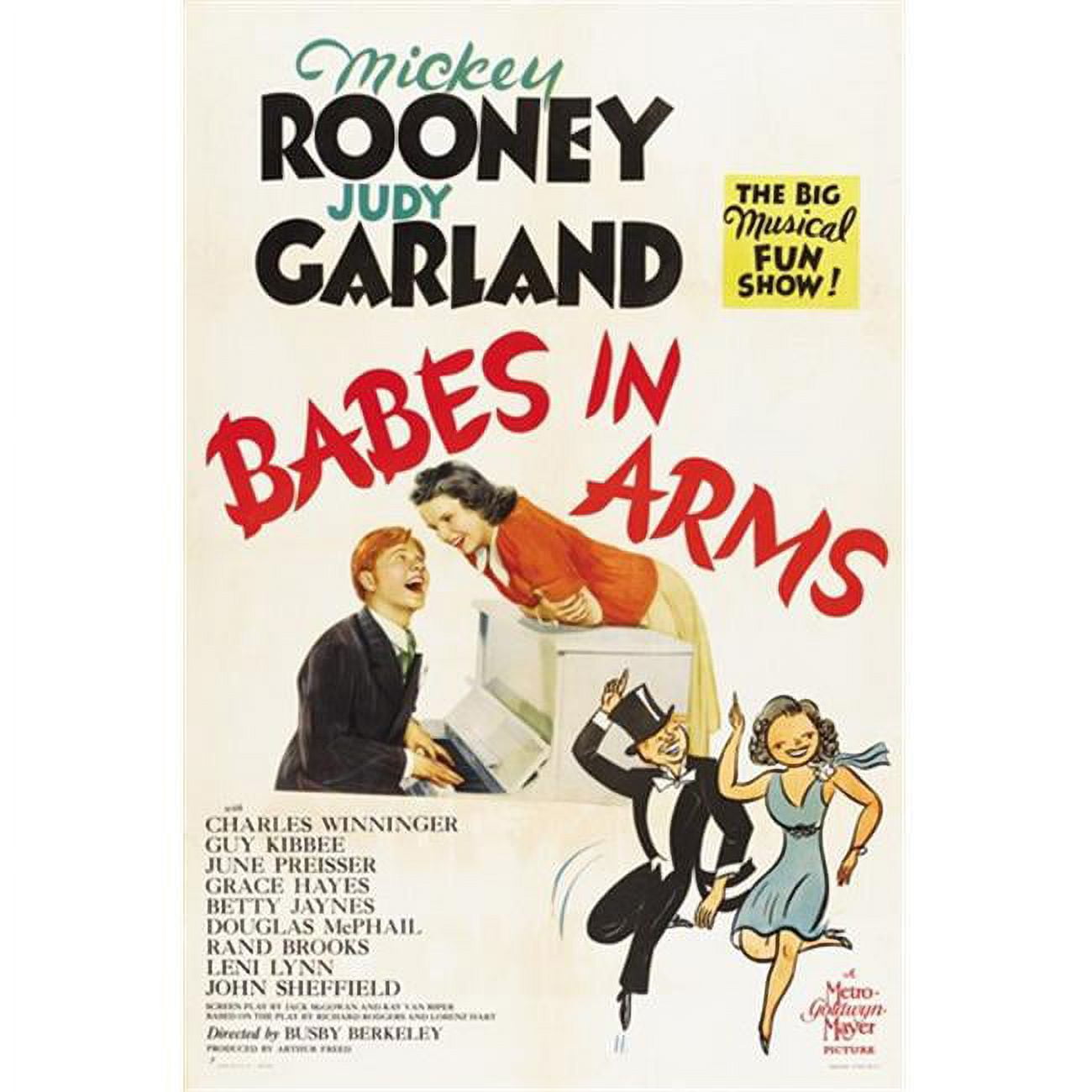 Pop Culture Graphics Babes in Arms Movie Poster 11 x 17 - Walmart.com