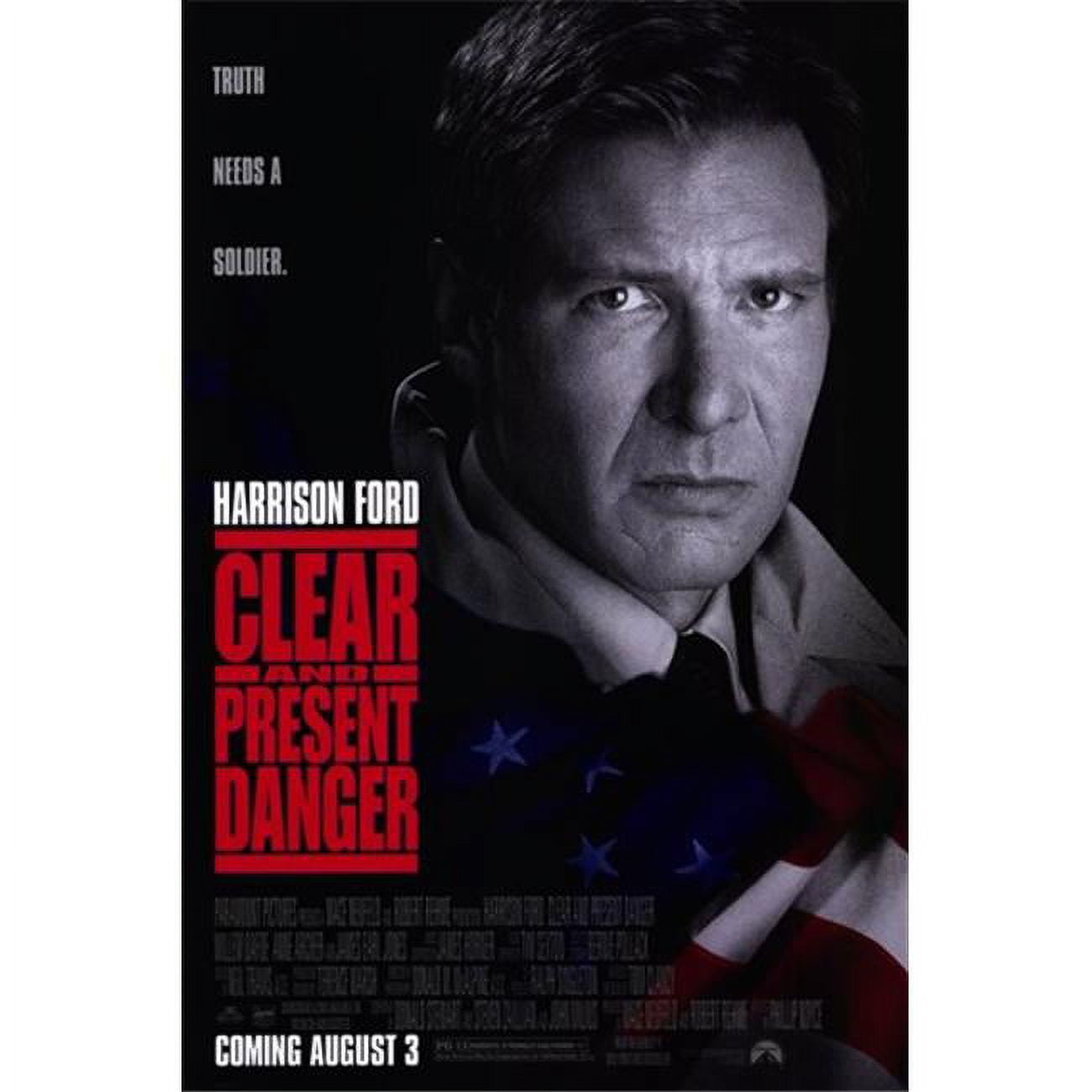 Pop Culture Graphics Clear & Present Danger Movie Poster, 11 x 17 ...