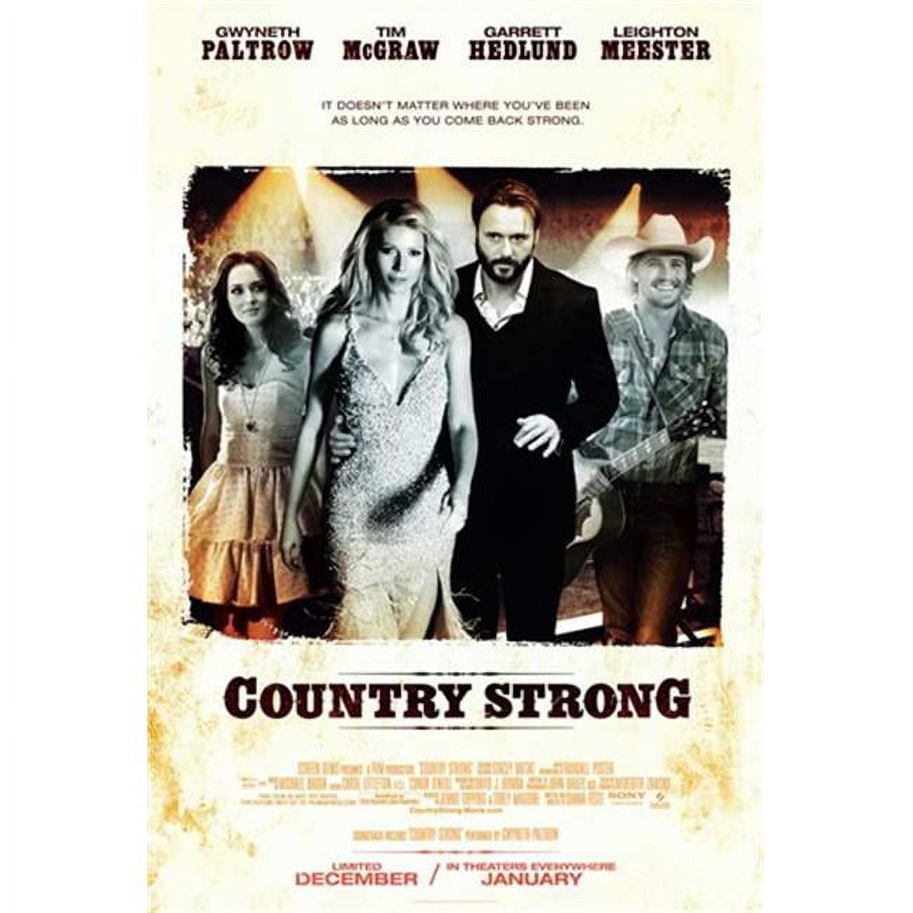 Pop Culture Graphics Country Strong Movie Poster - 11 x 17 - Walmart.com