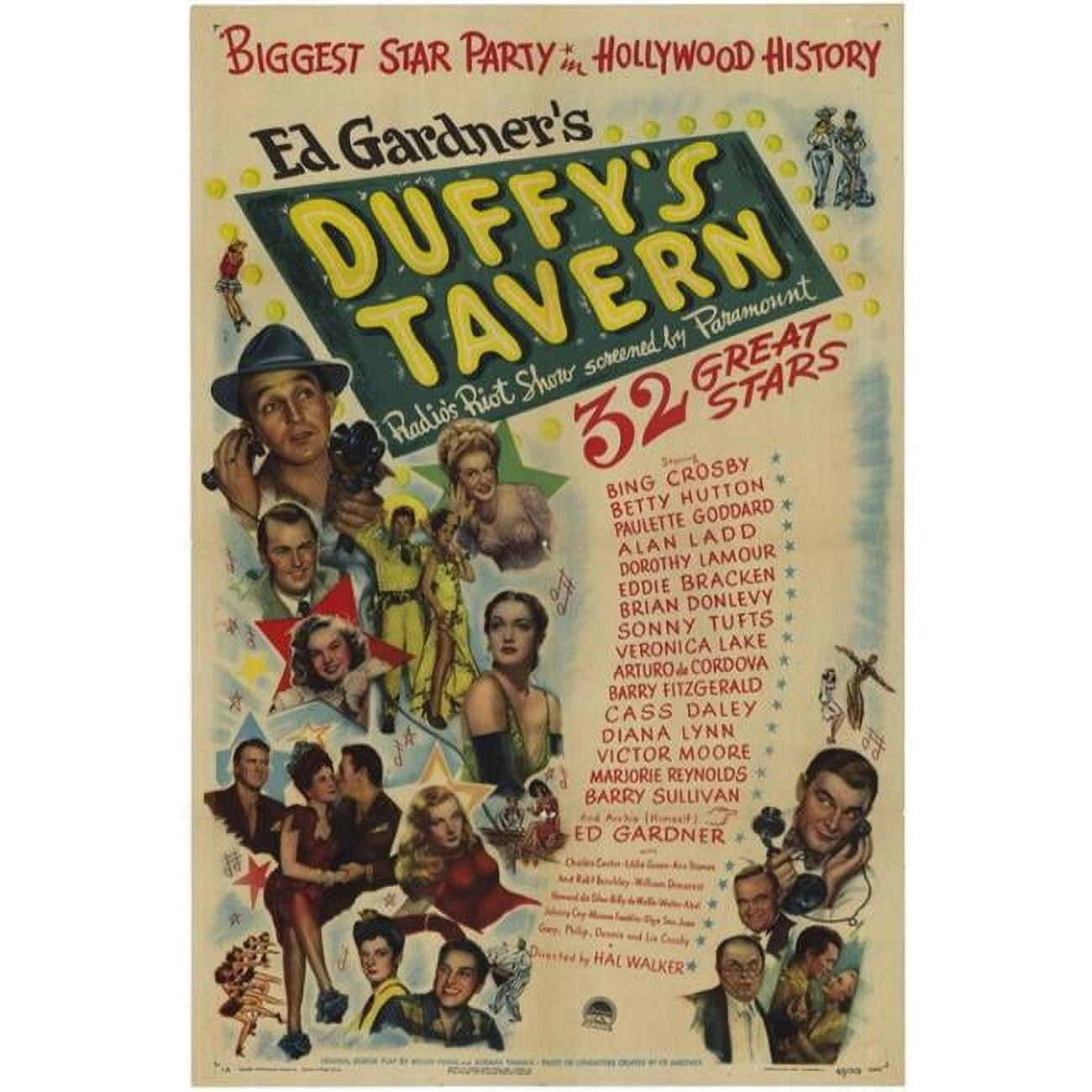 Pop Culture Graphics Duffys Tavern Movie Poster, 11 x 17 - Walmart.com