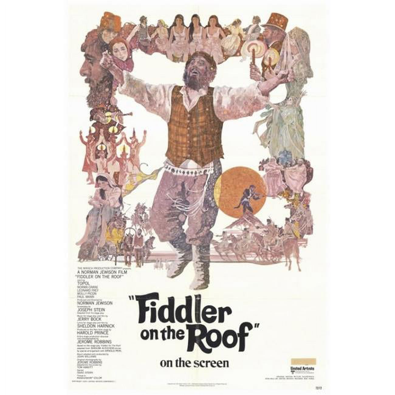 Pop Culture Graphics Fiddler On The Roof Movie Poster Print, 27 x 40 ...