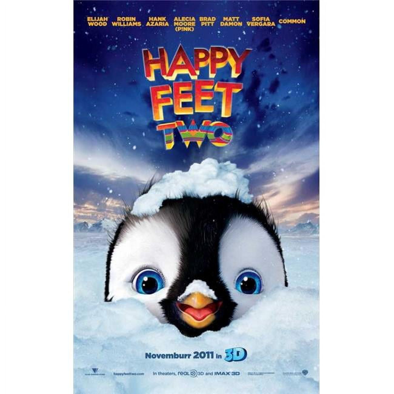 Pop Culture Graphics Happy Feet 2 in 3D Movie Poster - Walmart.com