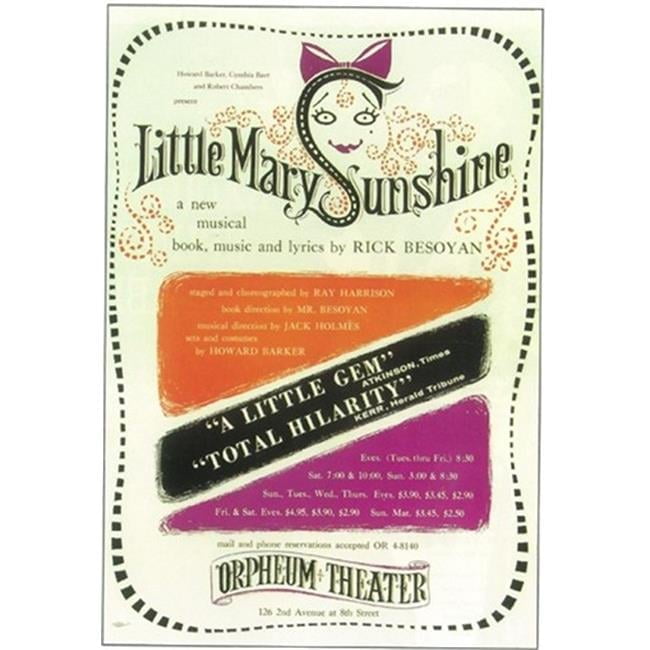 Pop Culture Graphics MOV407210 Little Mary Sunshine Broadway Movie ...