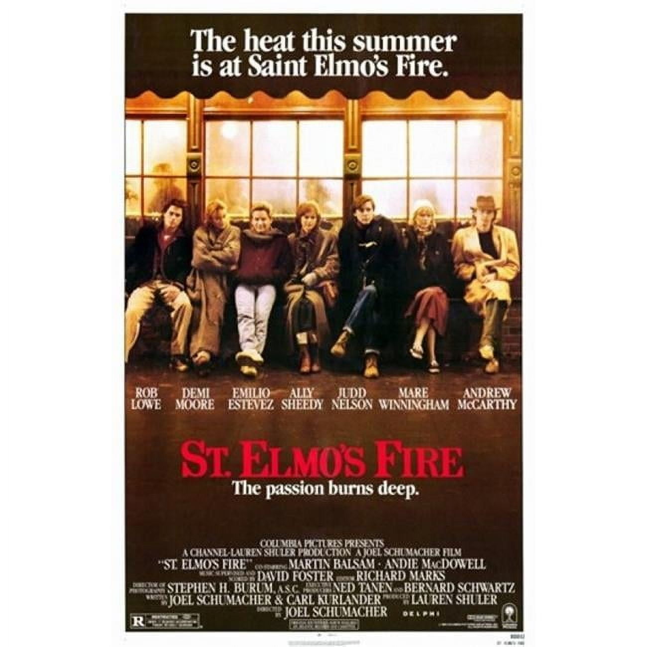 Pop Culture Graphics MOV191845 St Elmos Fire Movie Poster, 11 x 17 ...