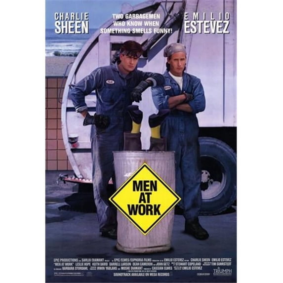 Pop Culture Graphics MOV232971 Men At Work Movie Poster, 11 x 17 ...