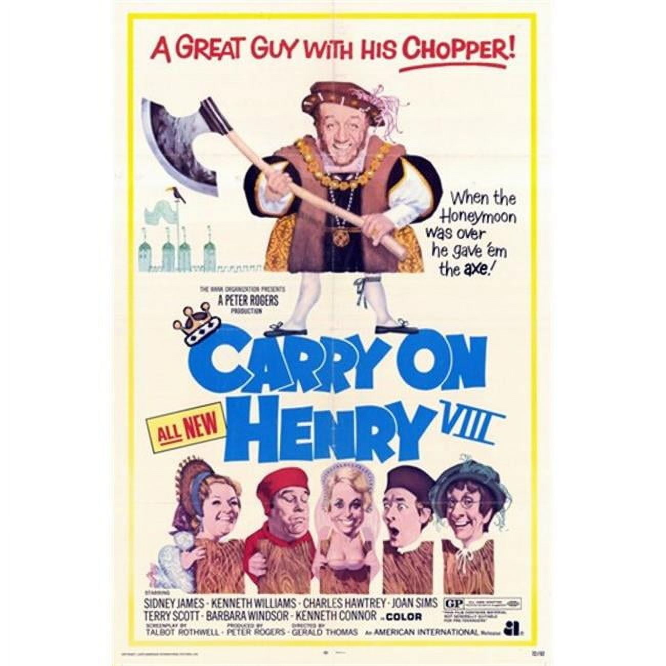 Pop Culture Graphics MOV249446 Carry on Henry VIII Movie Poster, 11 x ...