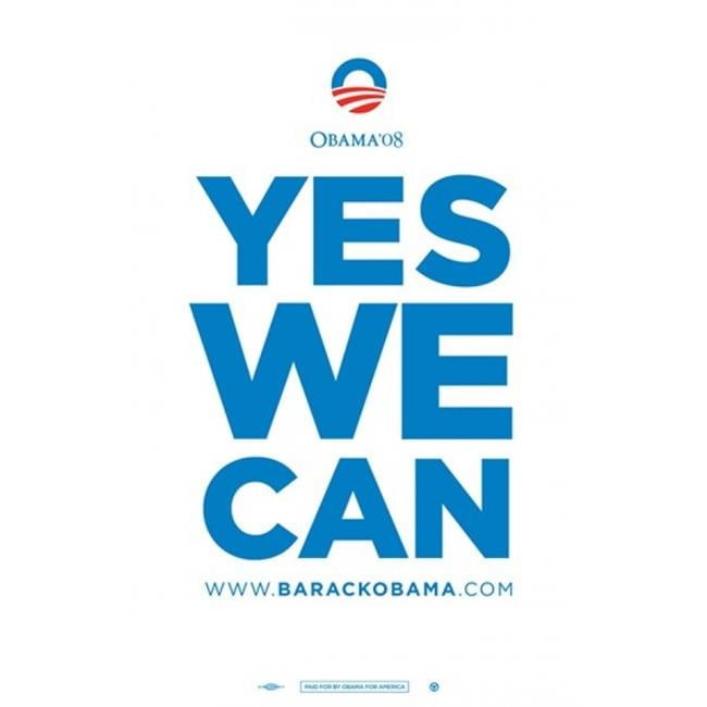Pop Culture Graphics MOV421689 Barack Obama - Yes We Can Campaign ...