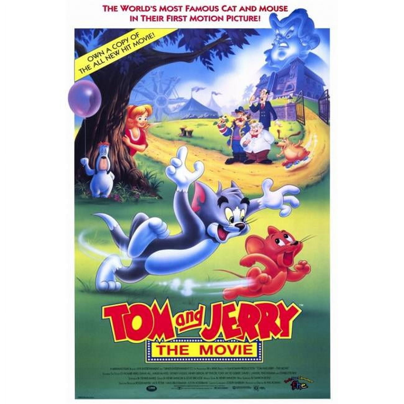 Pop Culture Graphics MOVAF0322 Tom & Jerry Movie Poster Print, 27 x 40 ...