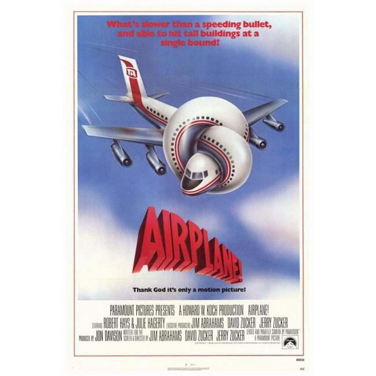 Pop Culture Graphics MOVAF6418 Airplane Movie Poster Print, 27 x 40 ...