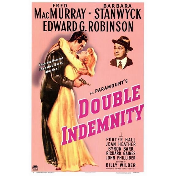 Pop Culture Graphics MOVAF9171 Double Indemnity Movie Poster Print, 27 ...