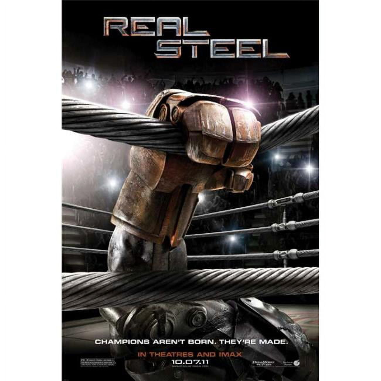 Pop Culture Graphics MOVCB16404 Real Steel Movie Poster Print, 27 x 40 ...