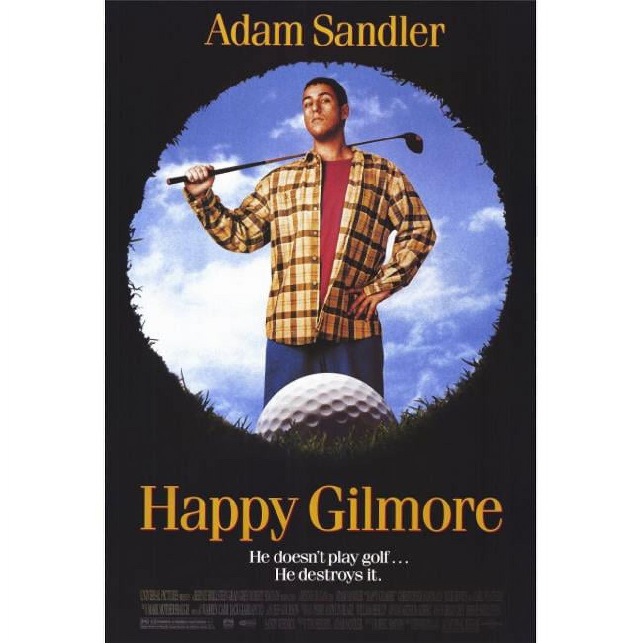 Pop Culture Graphics MOVCD2790 Happy Gilmore Movie Poster, 11 x 17 ...